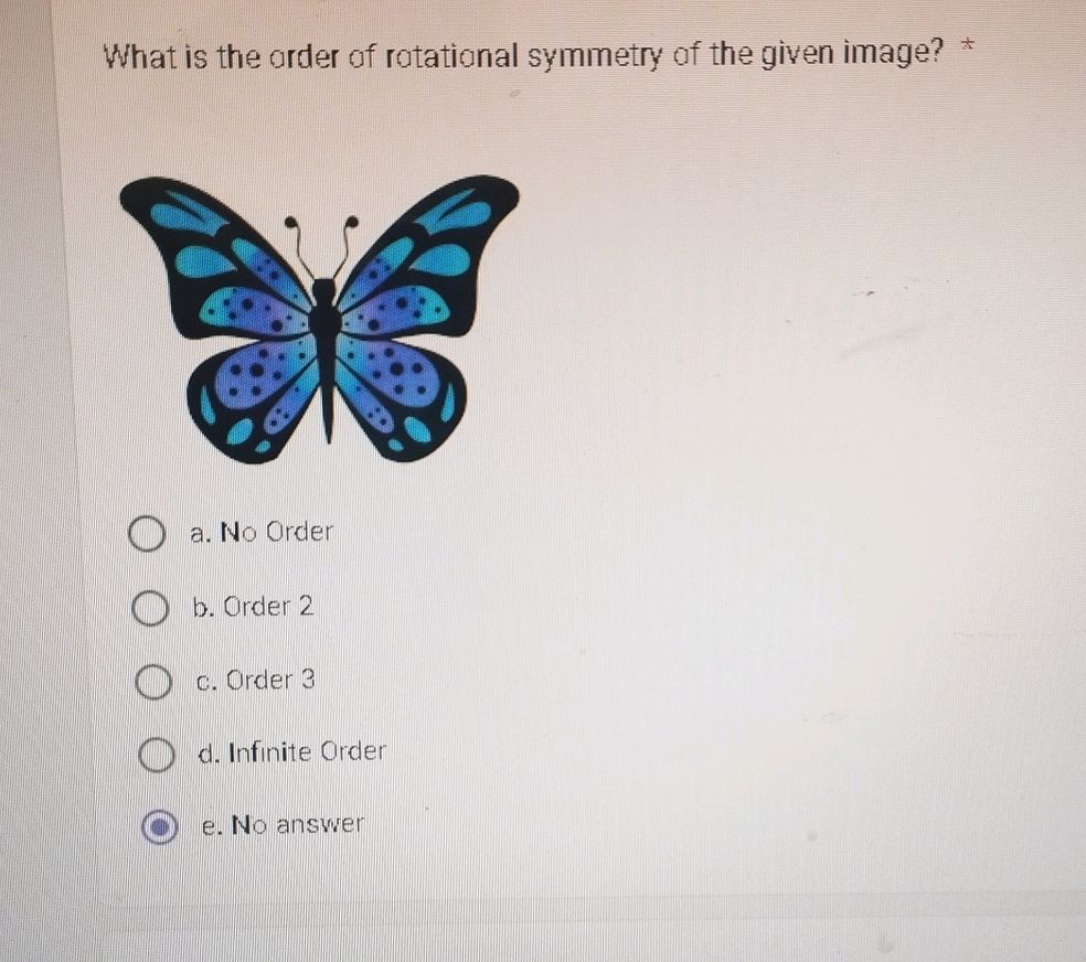What is the order of rotational symmetry of | StudyX
