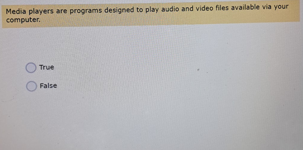 Media players are programs designed to play | StudyX