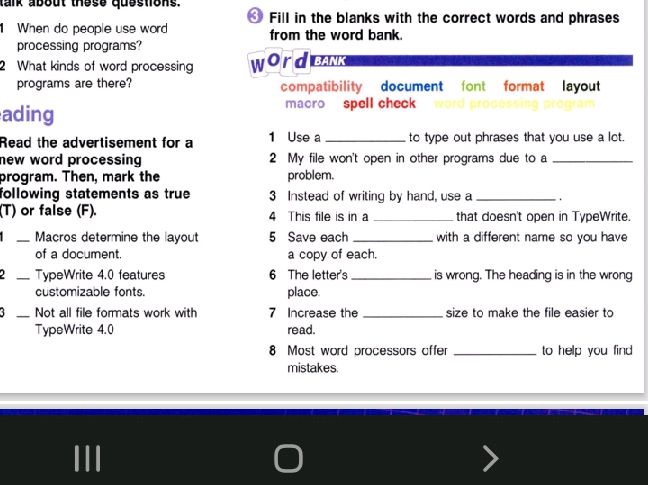 1 When do people use word processing | StudyX