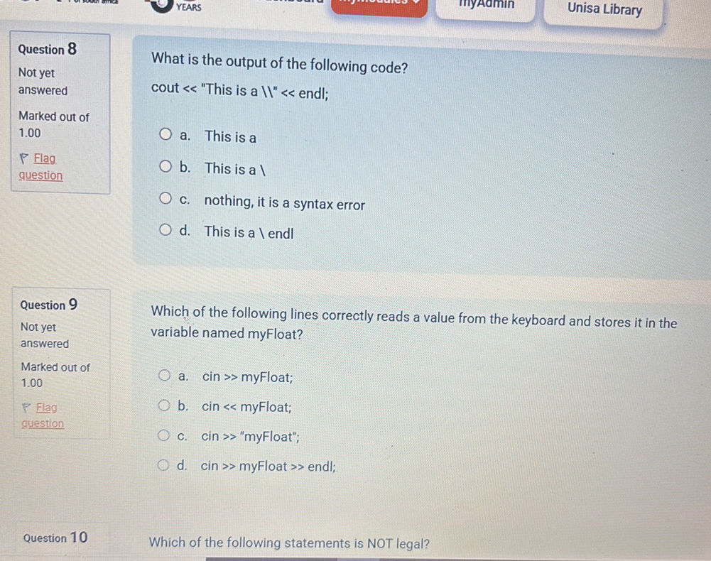 What is the output of the following code? | StudyX