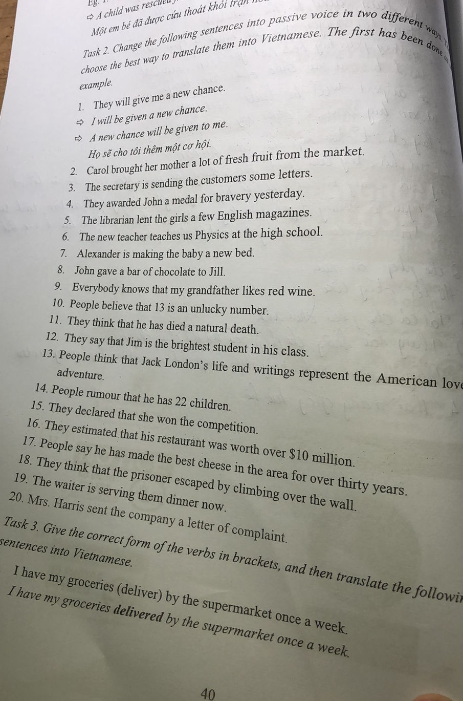 Task 2. Change the following sentences into | StudyX