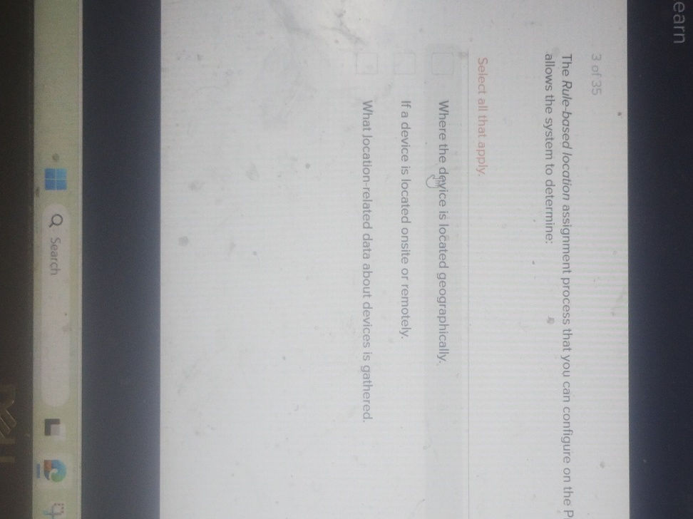 The Rule-based location assignment process | StudyX