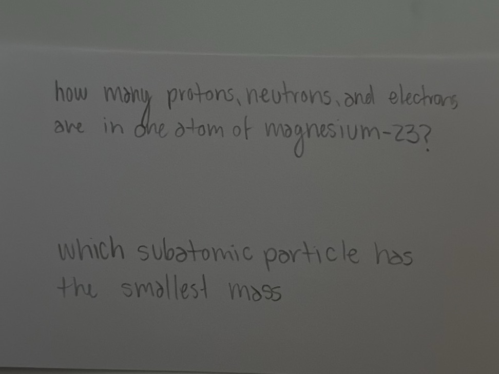 how many protons, neutrons, and electrons | StudyX