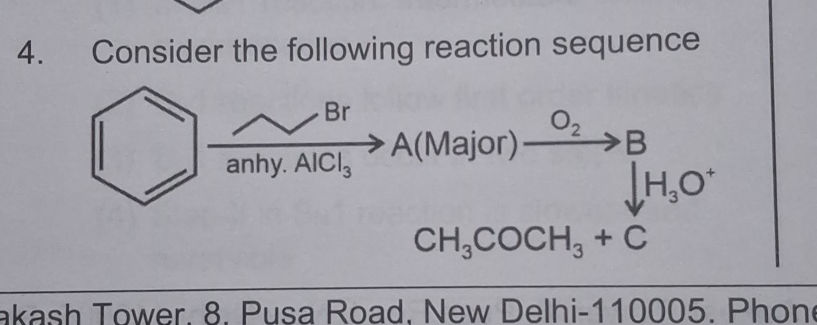 4. Consider the following reaction sequence | StudyX