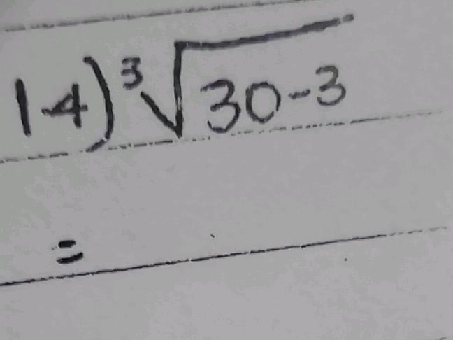 Simplify the expression (14)^3 * sqrt(30-3) | StudyX