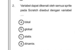 2. Variabel dapat dikenali oleh semua sprite | StudyX