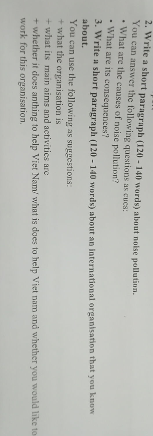 2. Write a short paragraph (120 - 140 words) | StudyX