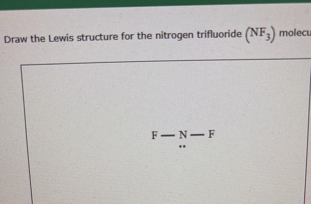 Draw the Lewis structure for the nitrogen | StudyX