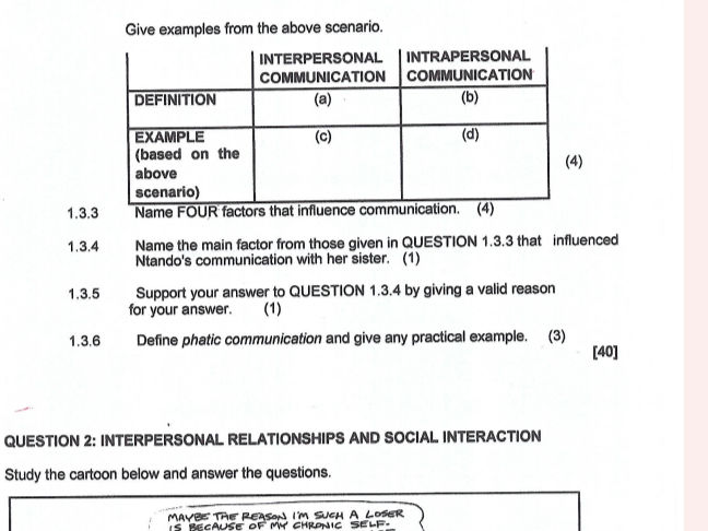 Give examples from the above scenario. | | | StudyX