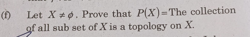 Let $X $. Prove that $P(X)$ = The | StudyX