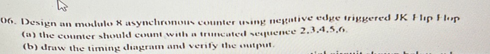 06. Design an modulo 8 asynchronous counter | StudyX