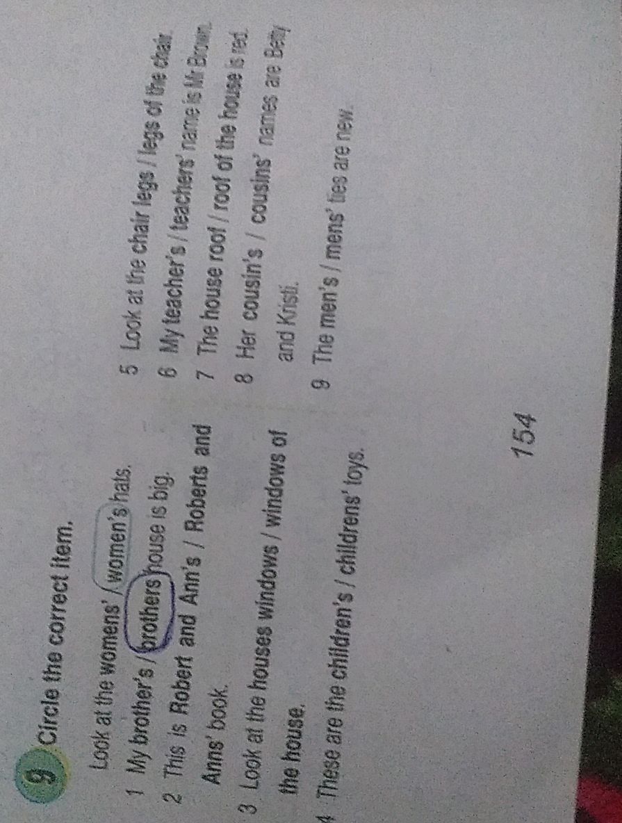 Circle the correct item. 1. Look at the | StudyX