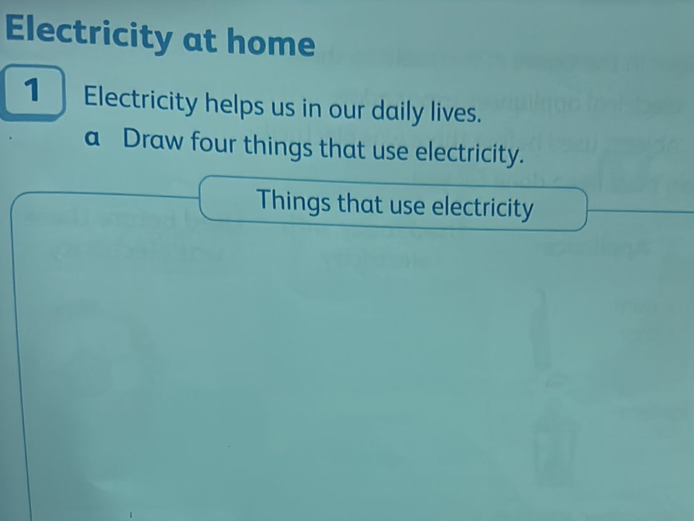 1 Electricity helps us in our daily lives. | StudyX