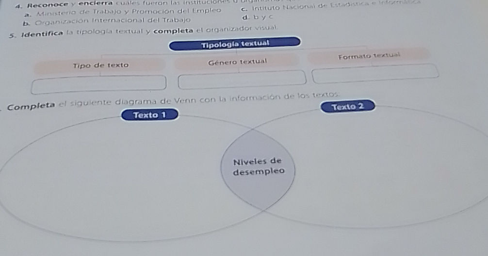 5. Identifica la tipologia textual y | StudyX