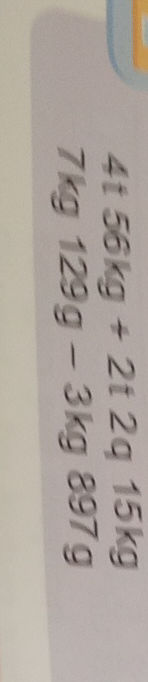 Kilogram Subtraction and Addition Problems | StudyX