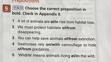 Choose the correct preposition in bold. | StudyX