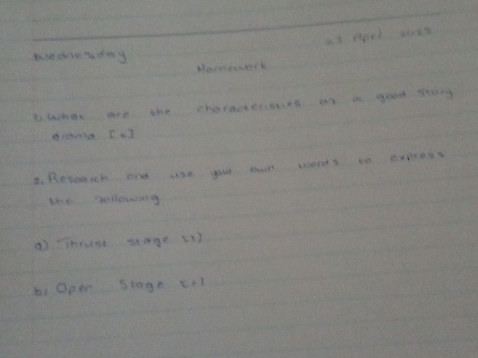 1. What are the characteristics of a good | StudyX