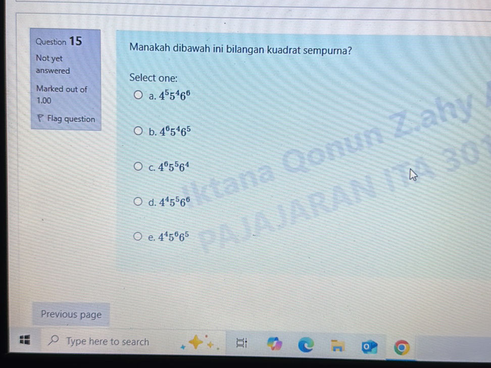 Manakah dibawah ini bilangan kuadrat | StudyX