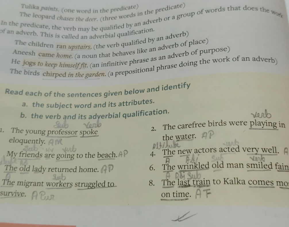 Read each of the sentences given below and | StudyX