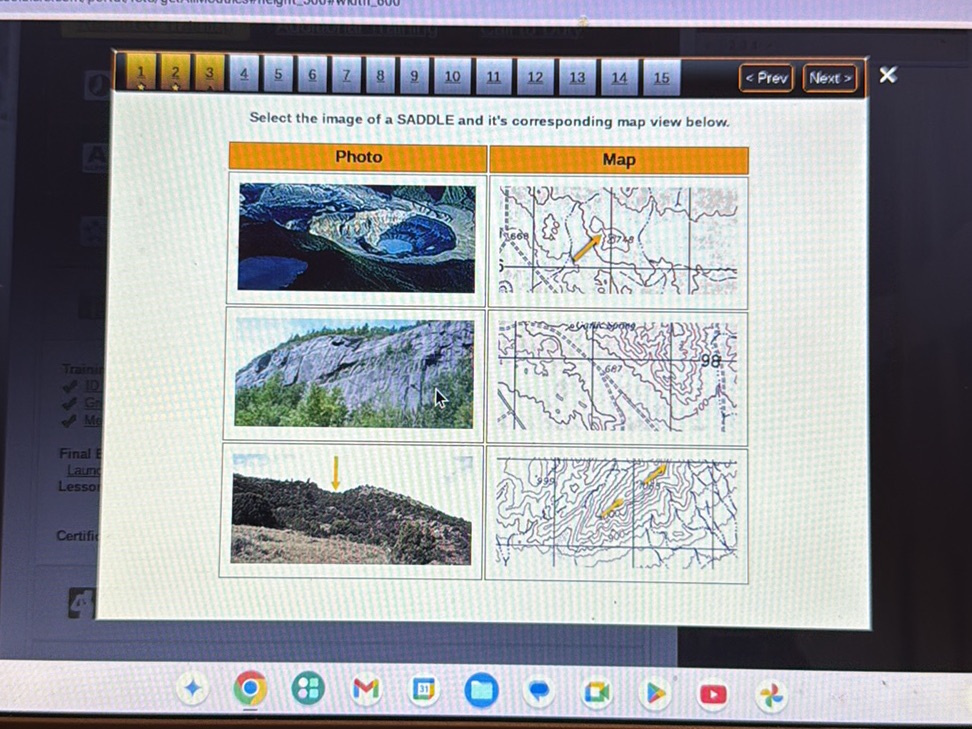 Select the image of a SADDLE and it's | StudyX