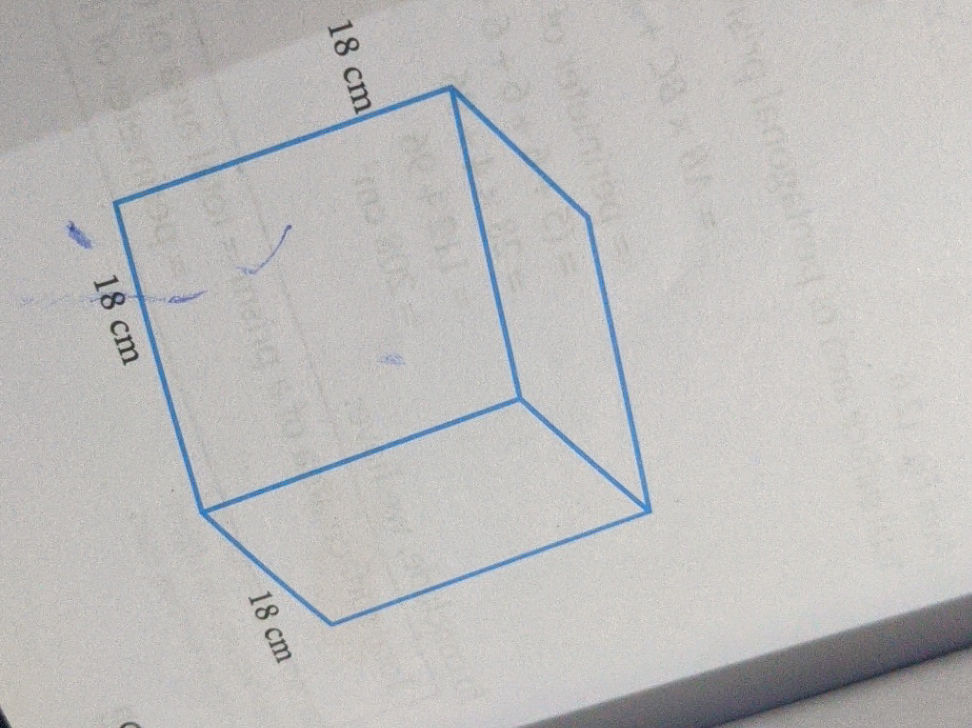 The image shows a cube with each side | StudyX