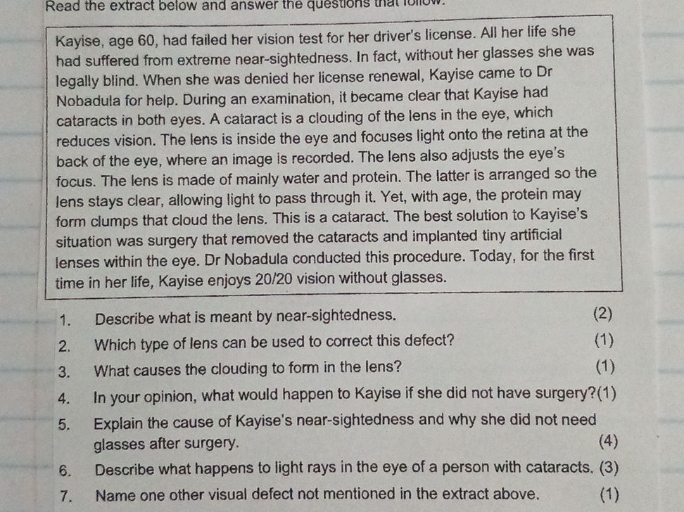 Read the extract below and answer the | StudyX