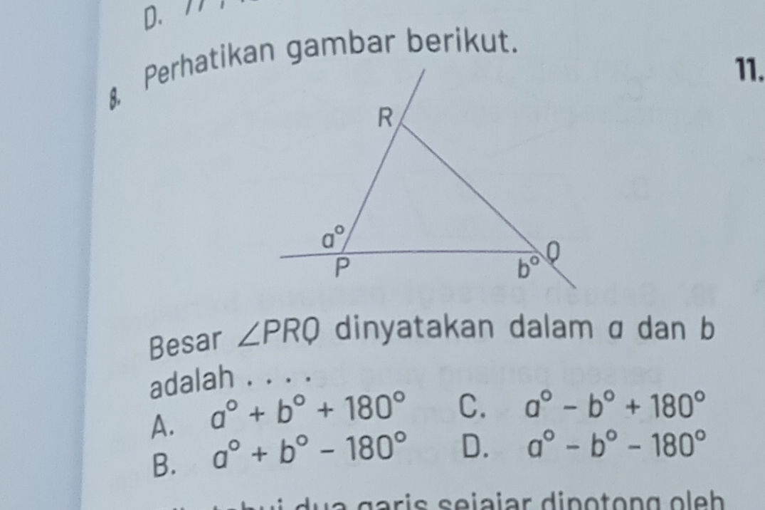 Perhatikan gambar berikut. ``` R / \ / | StudyX