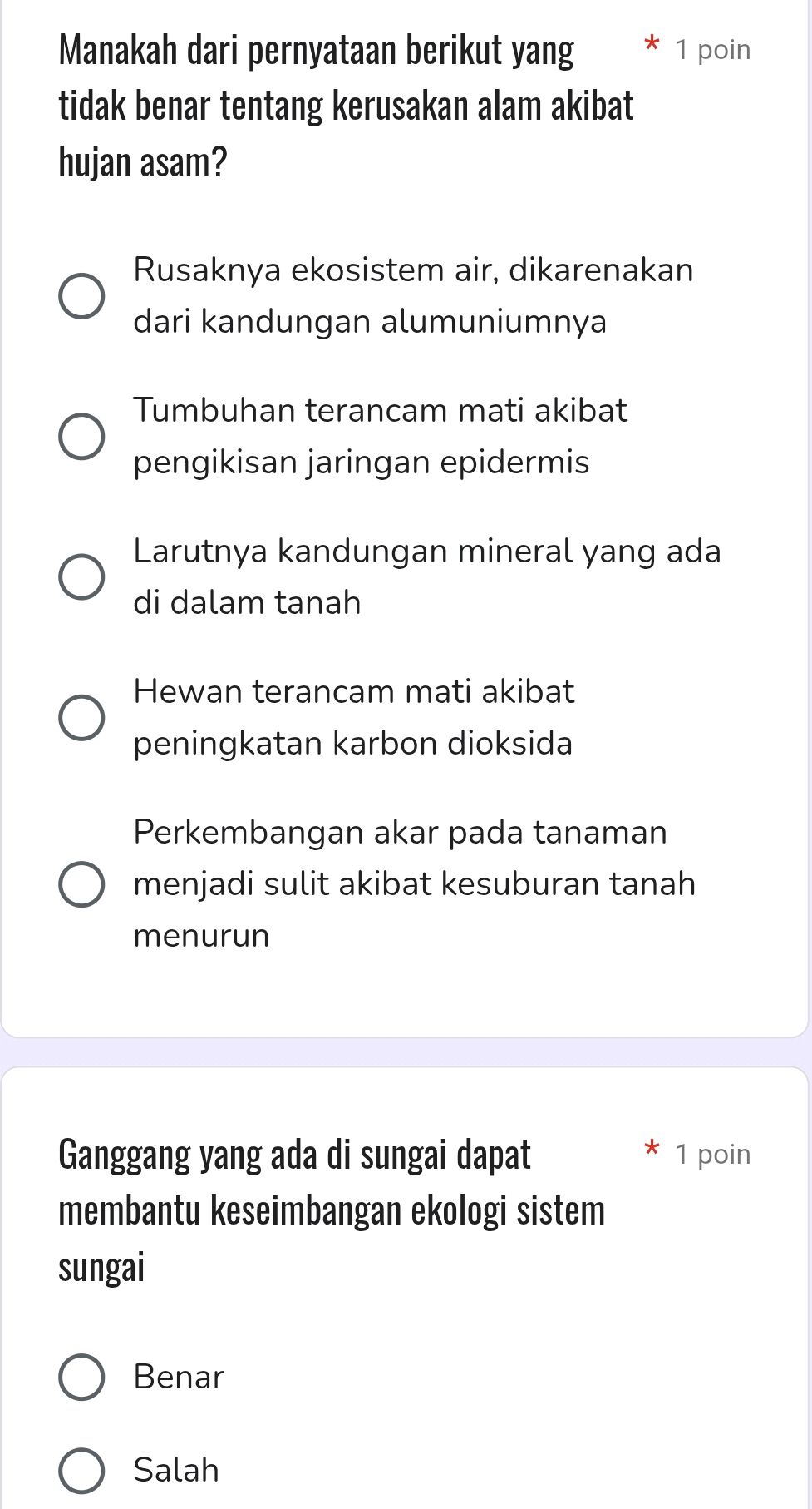 Manakah dari pernyataan berikut yang tidak | StudyX