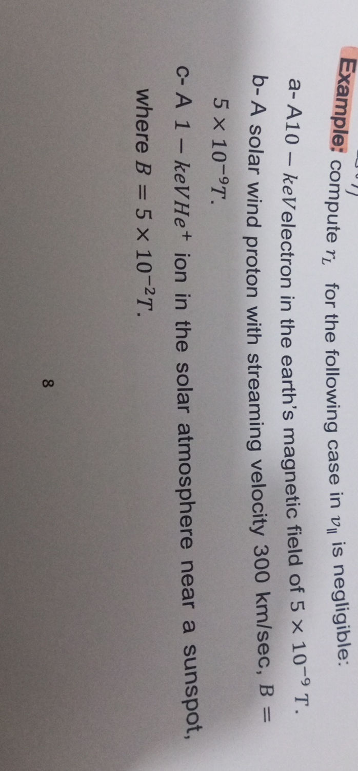 Example: compute $r_L$ for the following | StudyX