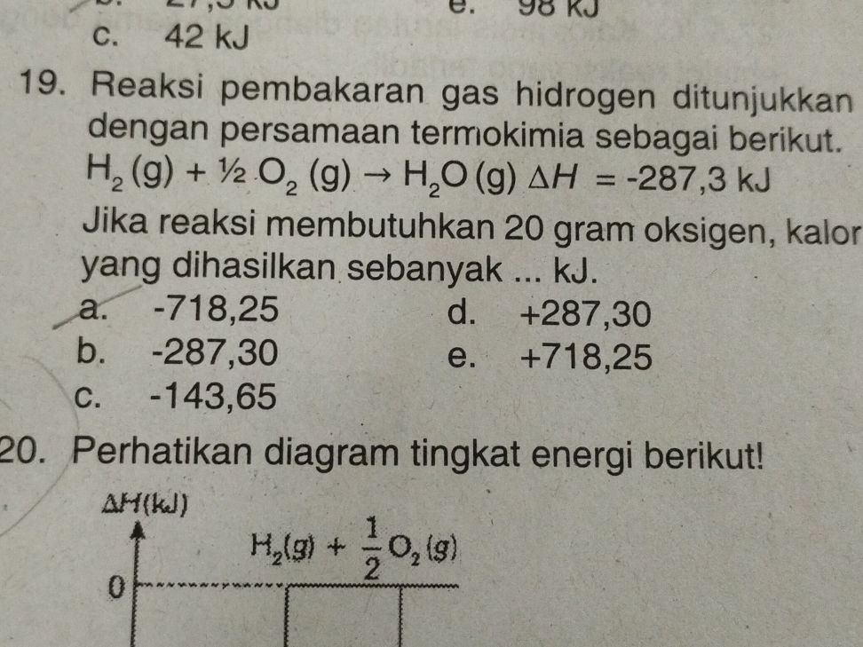 19. Reaksi pembakaran gas hidrogen | StudyX