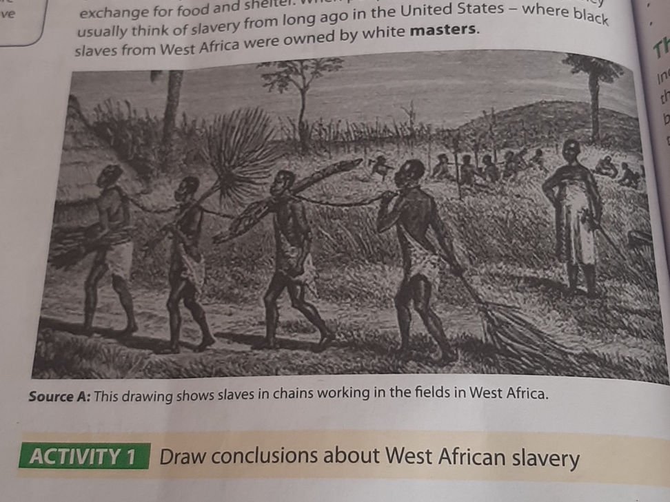 Source A: This drawing shows slaves in | StudyX
