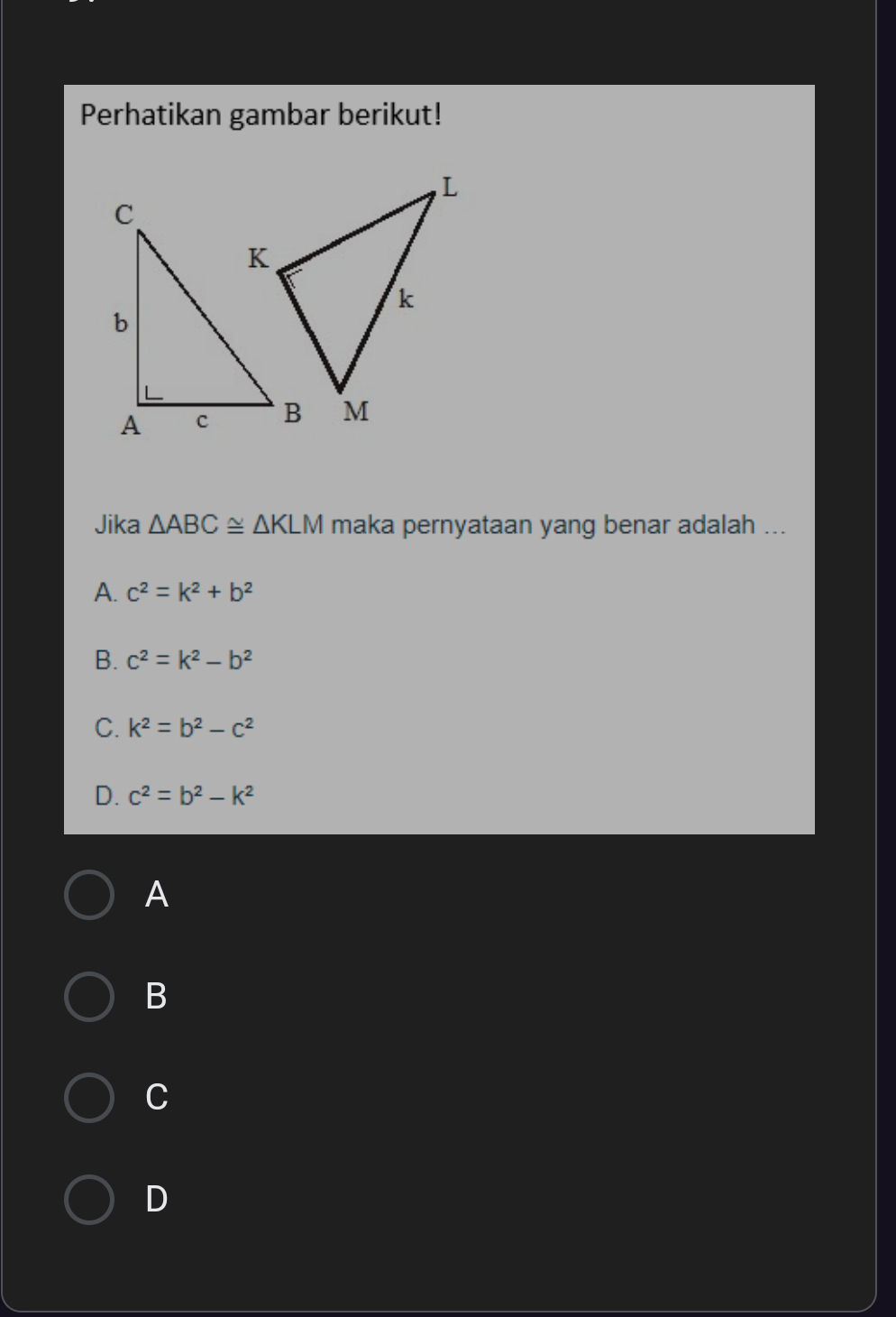Perhatikan gambar berikut! Jika $ ABC | StudyX