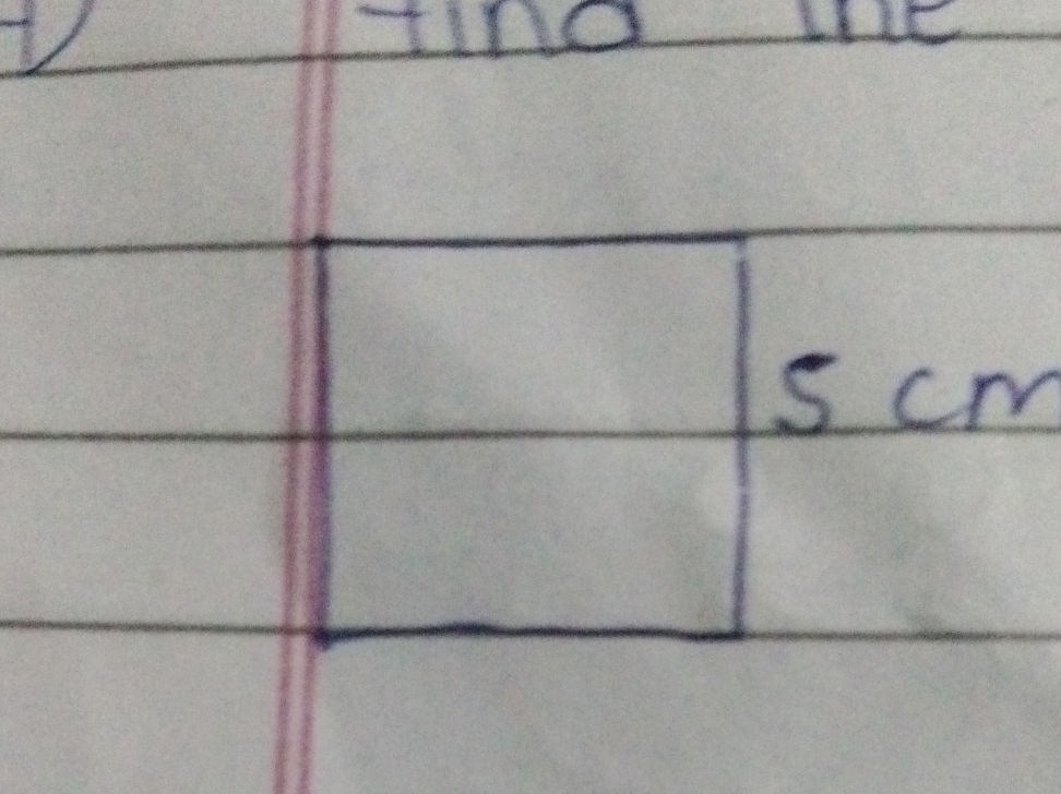 Find the area of a square with one side of 5 | StudyX