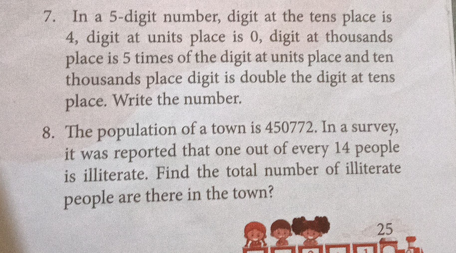 7. In a 5-digit number, digit at the tens | StudyX