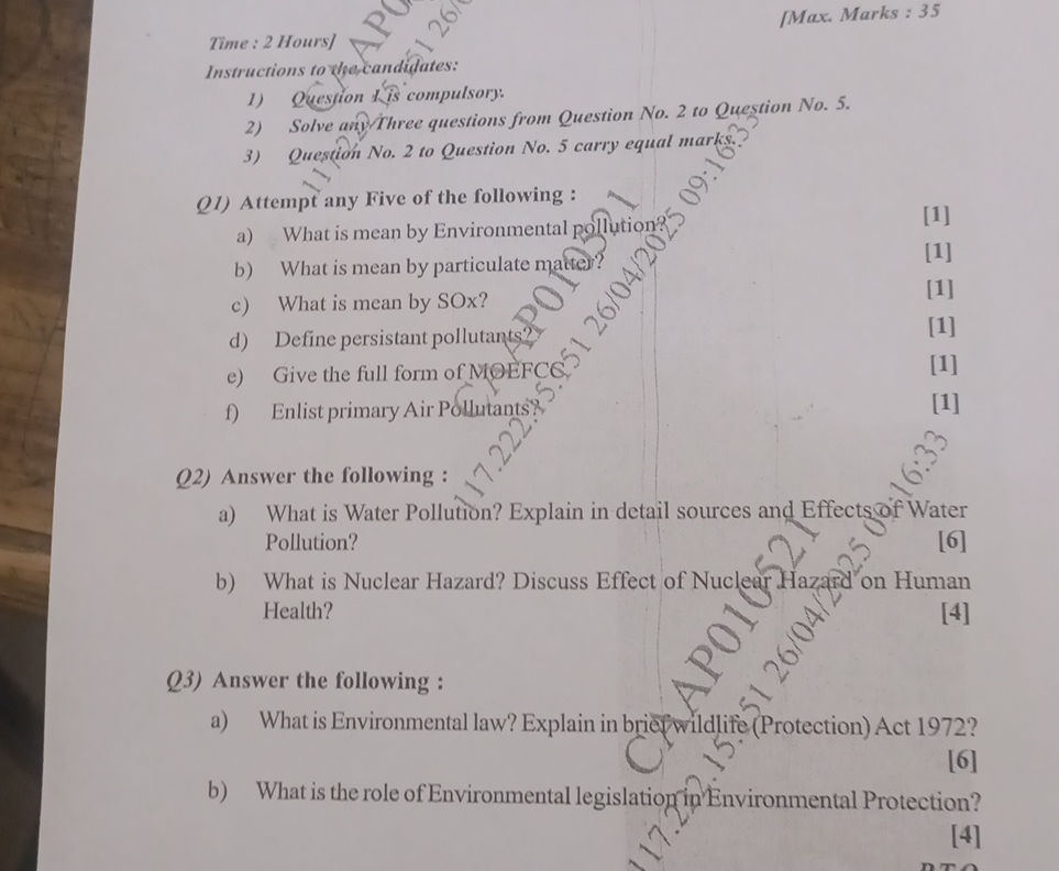 Q1) Attempt any Five of the following: a) | StudyX