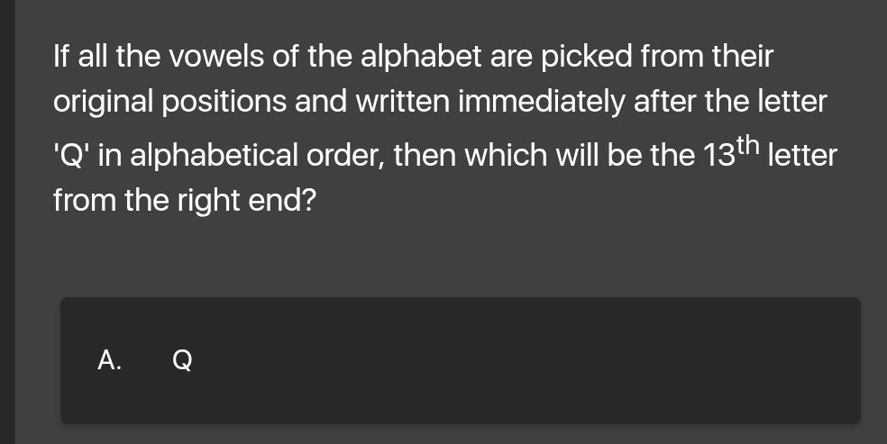 If all the vowels of the alphabet are picked | StudyX