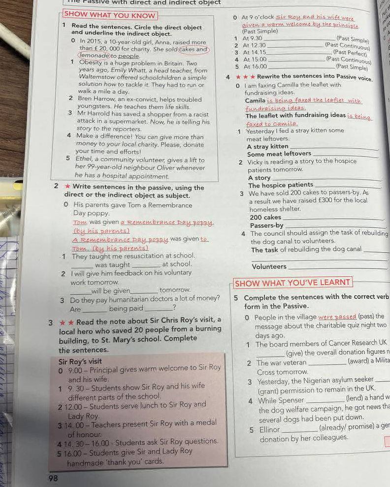 1 Read the sentences. Circle the direct | StudyX