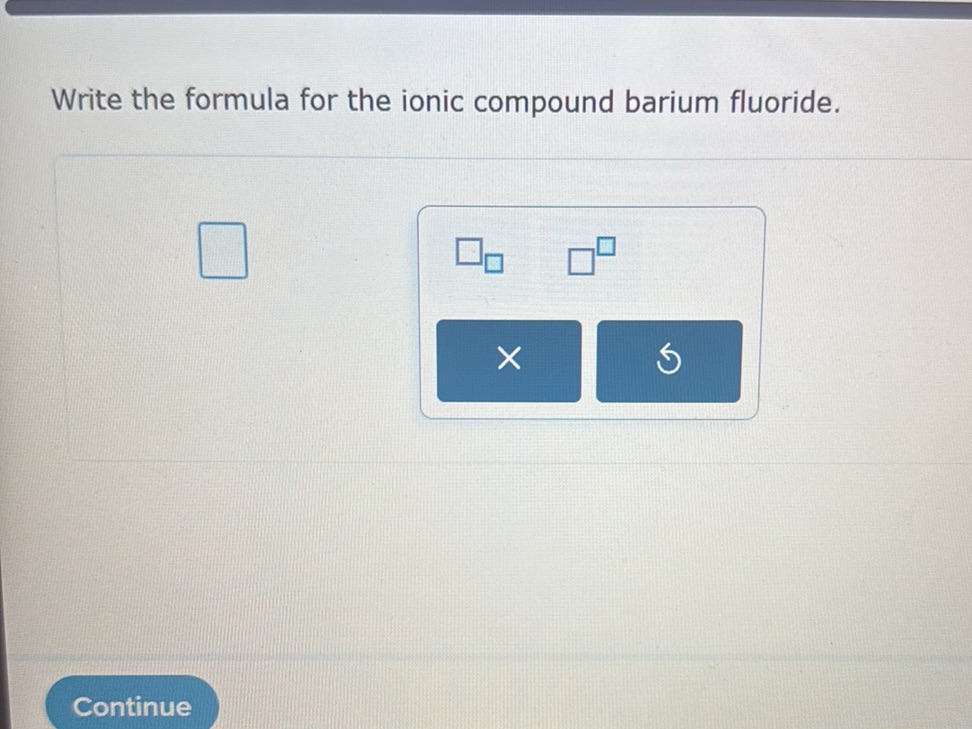 Write the formula for the ionic compound | StudyX