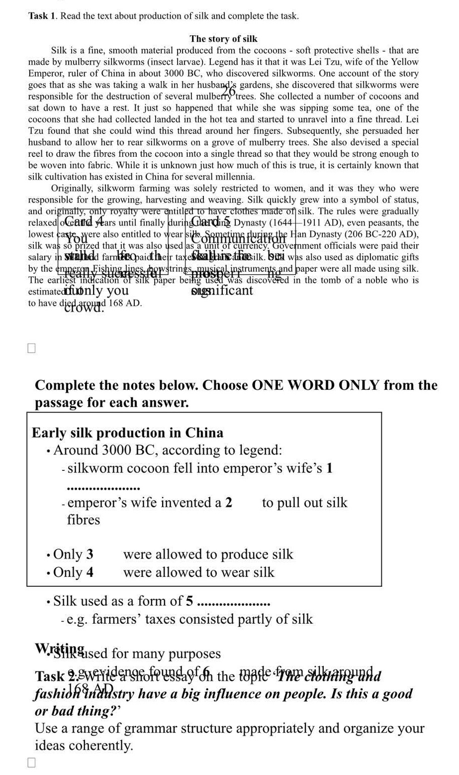 Task 1. Read the text about production of | StudyX