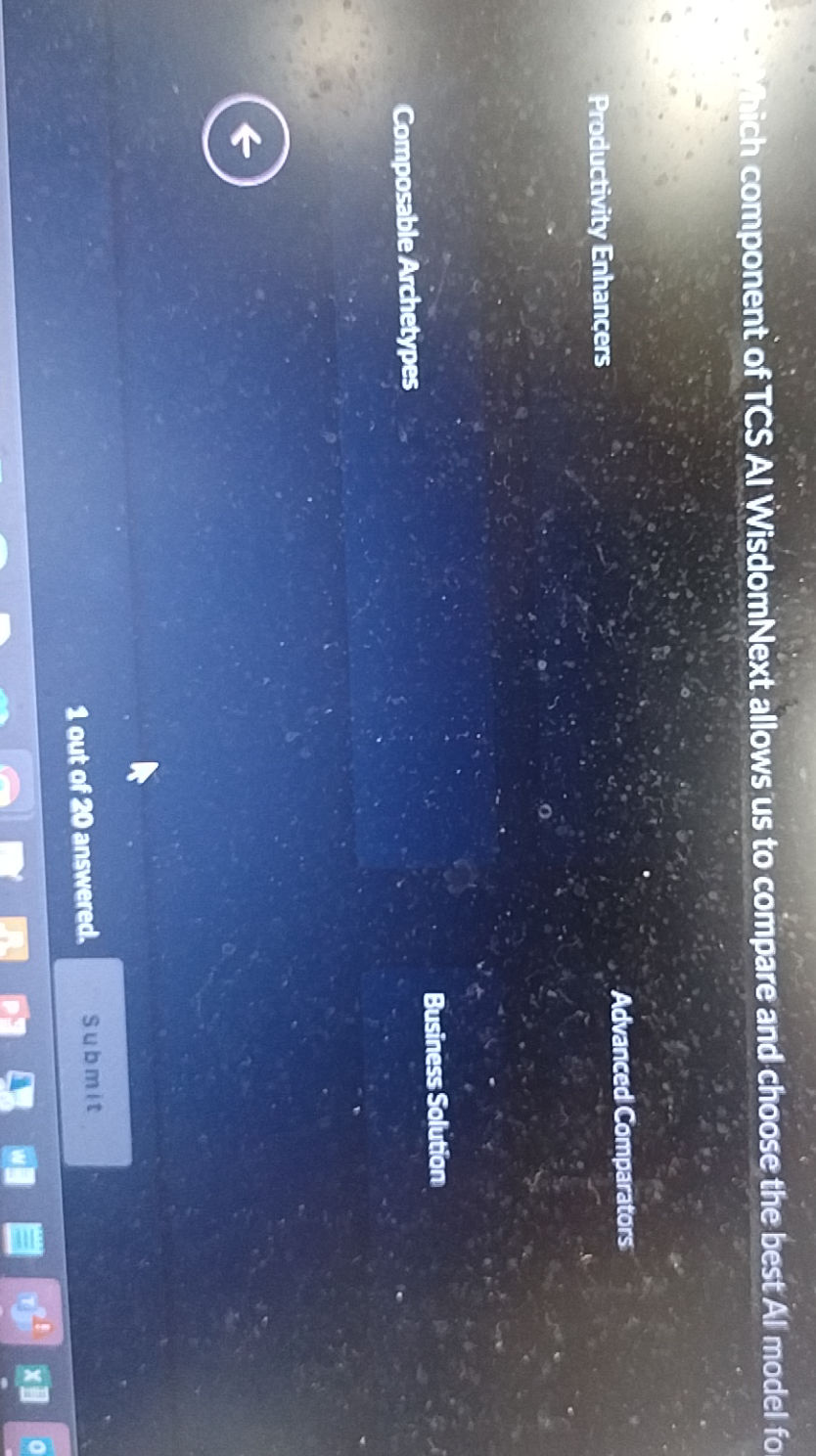 Which component of TCS AI WisdomNext allows | StudyX
