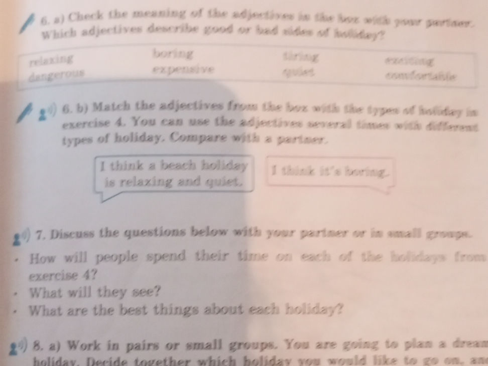 6. a) Check the meaning of the adjectives in | StudyX