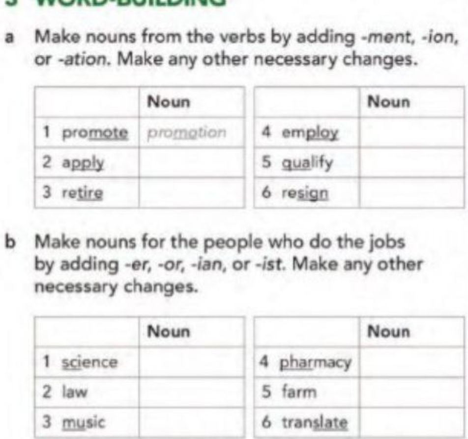 a Make nouns from the verbs by adding -ment, | StudyX