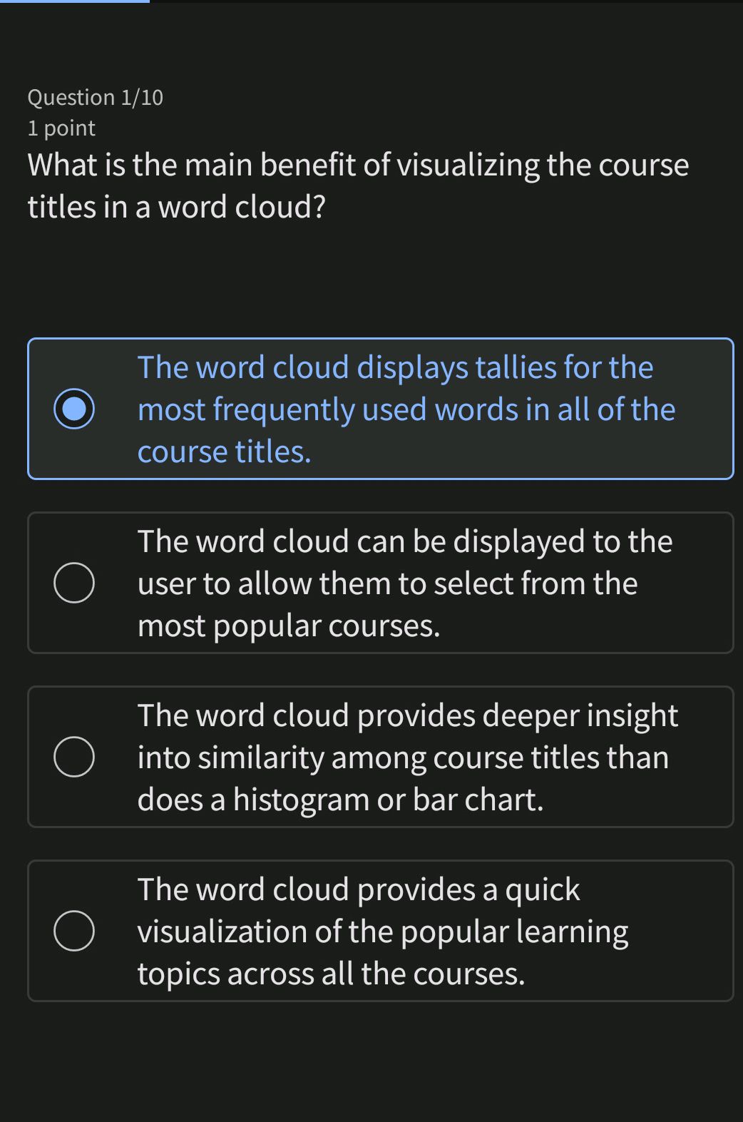 What is the main benefit of visualizing the | StudyX
