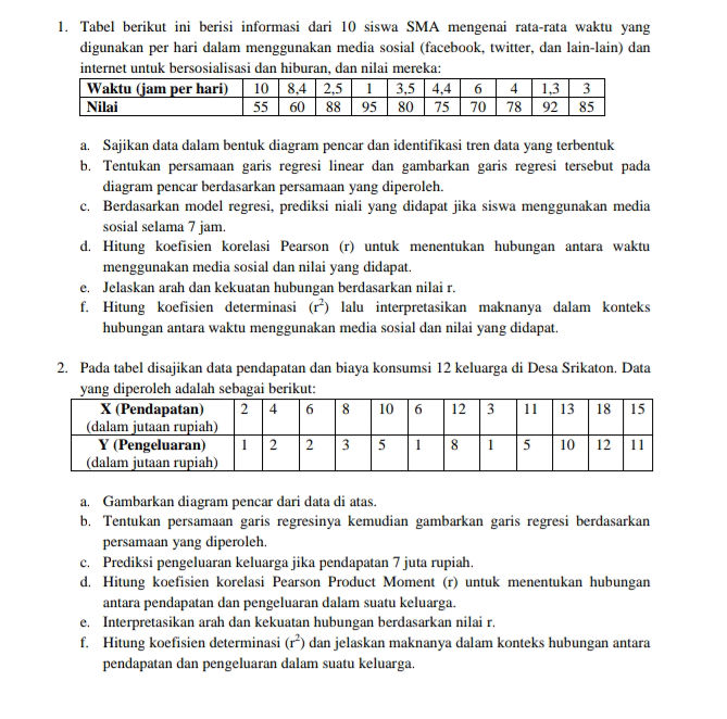1. Tabel berikut ini berisi informasi dari | StudyX