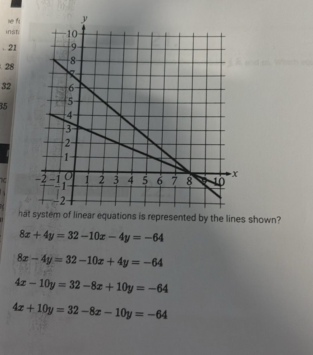 hat system of linear equations is | StudyX