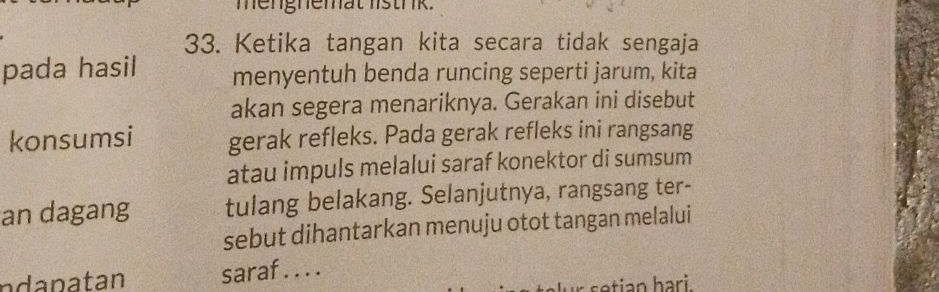 33. Ketika tangan kita secara tidak sengaja | StudyX