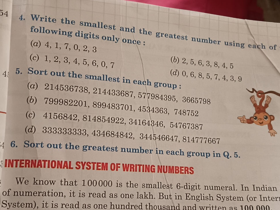 4. Write the smallest and the greatest | StudyX