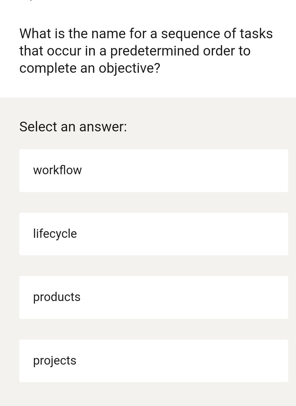 What is the name for a sequence of tasks | StudyX