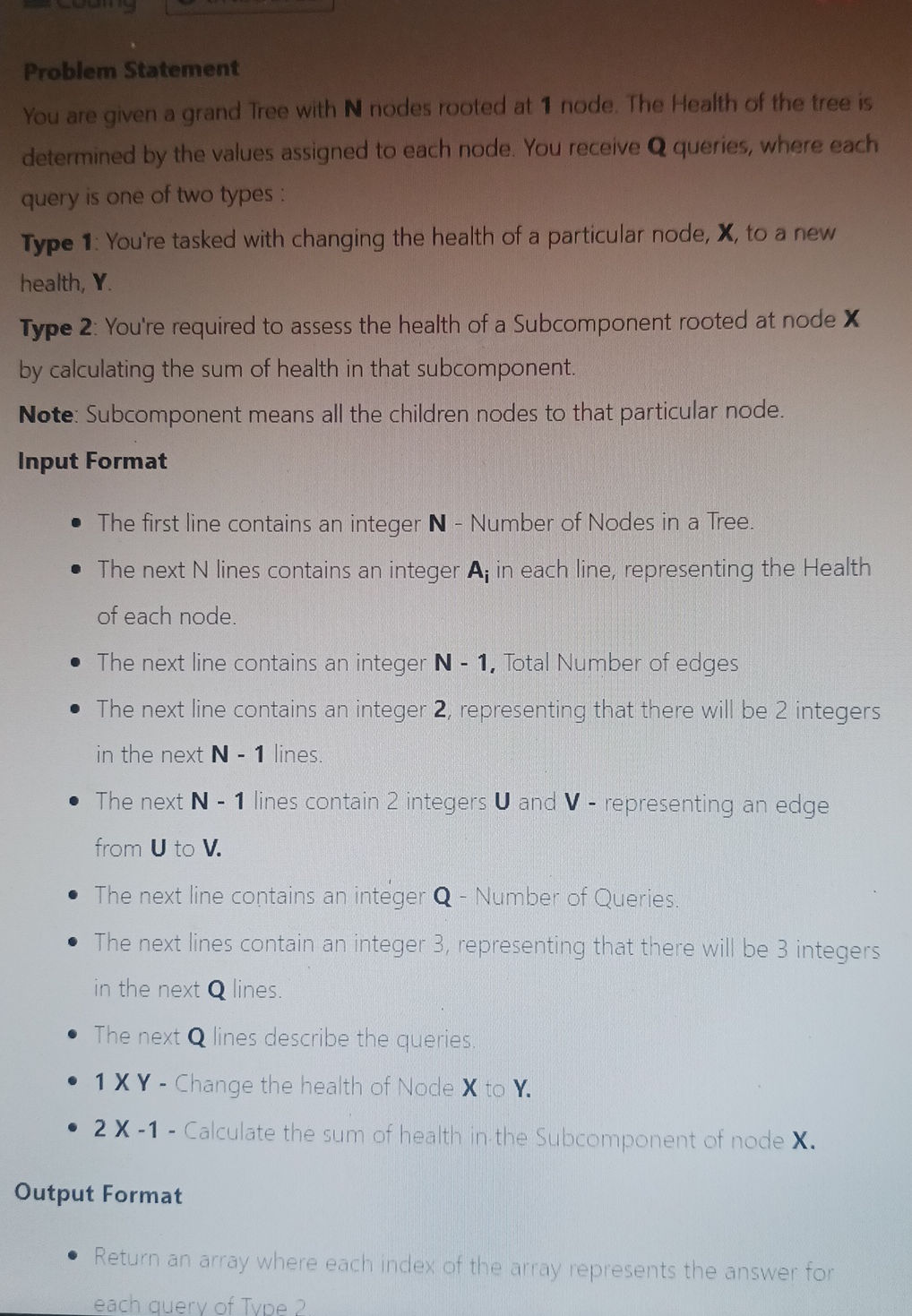 Problem Statement You are given a grand | StudyX