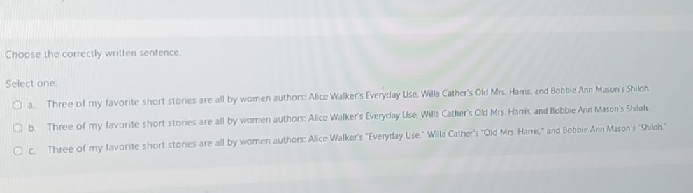 Choose the correctly written sentence. | StudyX